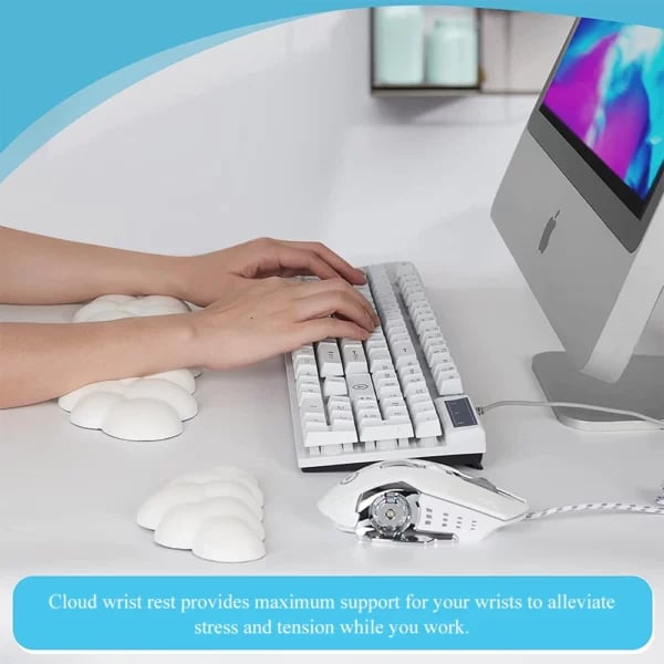⌨️Cloud Wrist Rest Keyboard☁️ – Enjoypunk.com