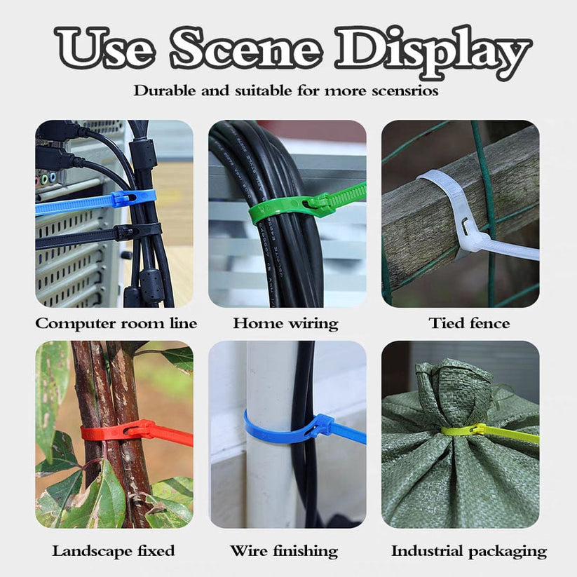 Buckle Self-locking Premium Nylon Cable Wire Ties – Enjoypunk.com