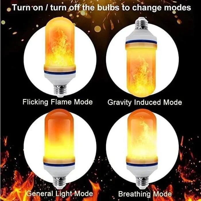 LED Flame Effect Light Bulb-With Gravity Sensing Effect – Enjoypunk.com
