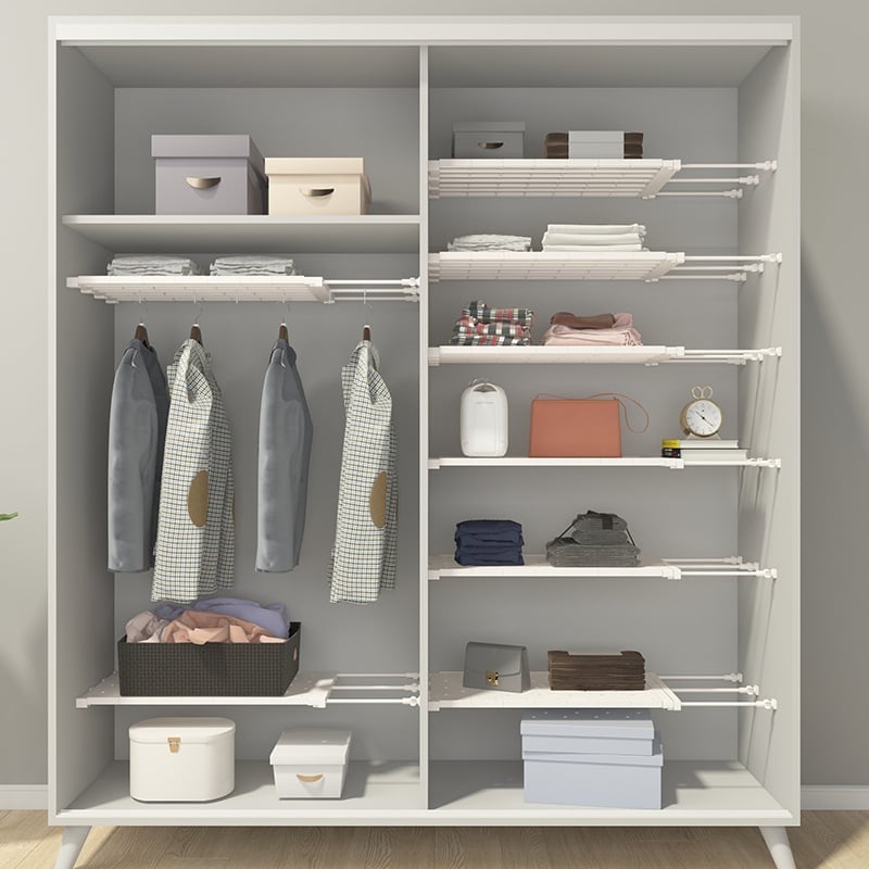 Expandable Closet Tension Shelf Storage Rack – Enjoypunk.com
