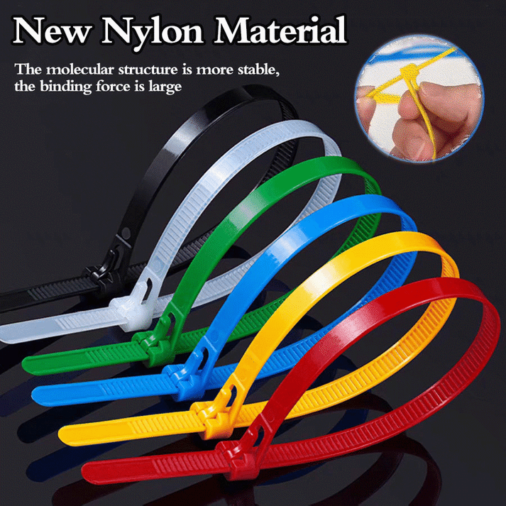 Buckle Self-locking Premium Nylon Cable Wire Ties – Enjoypunk.com