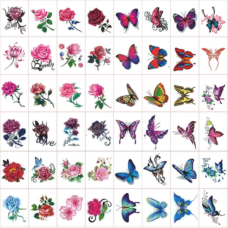 Trendy 3D Tattoo Stickers – Enjoypunk.com