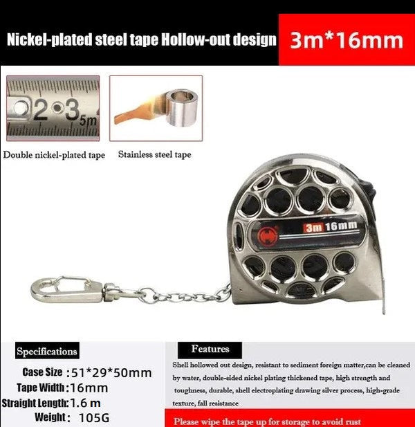 Stainless Steel Anti-corrosion Retractable Metric Ruler – Enjoypunk.com